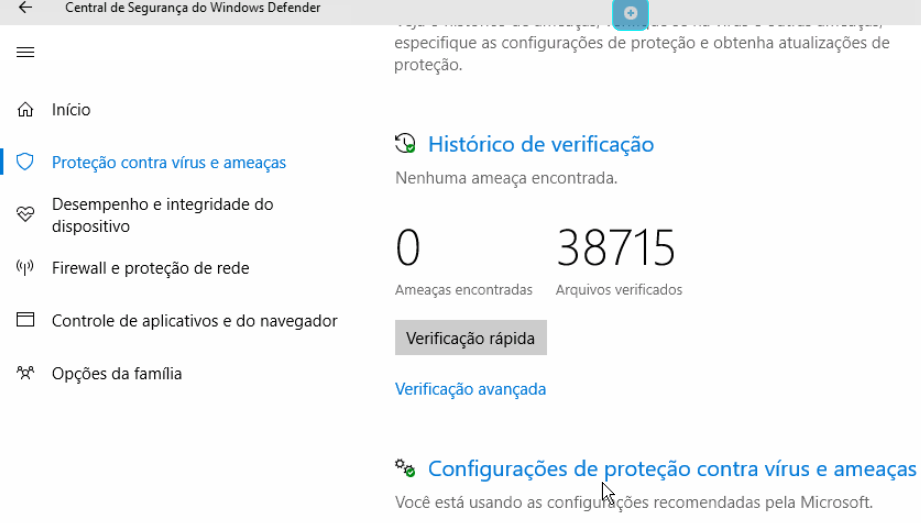 Rerstaurar arquivos da quarentena no Windows Defender - Windows 10 1703 ...