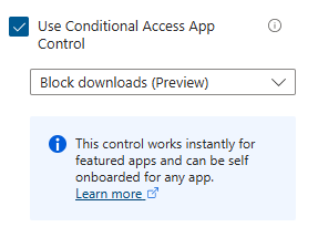 How do i create a conditional access policy that blocks unmanaged device from downloading ...