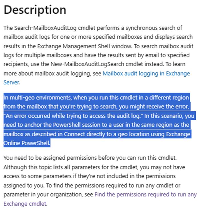Search Mailboxauditlog Is Not Recognized As The Name Of A Cmdlet Function Script File Or
