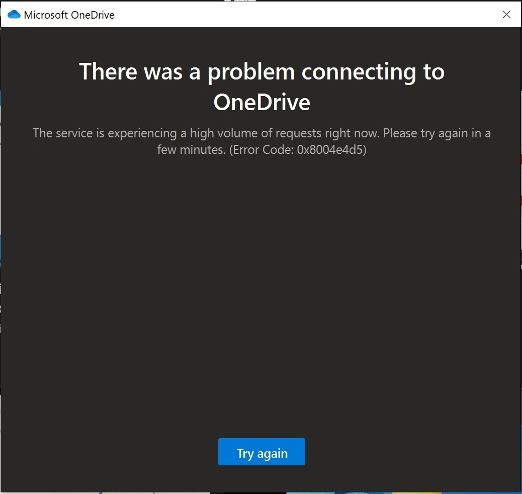 OneDrive: Something's not right - Microsoft Q&A