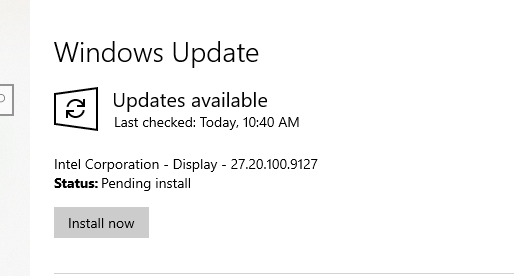Windows update is installing outdated graphics driver - Microsoft Q&A