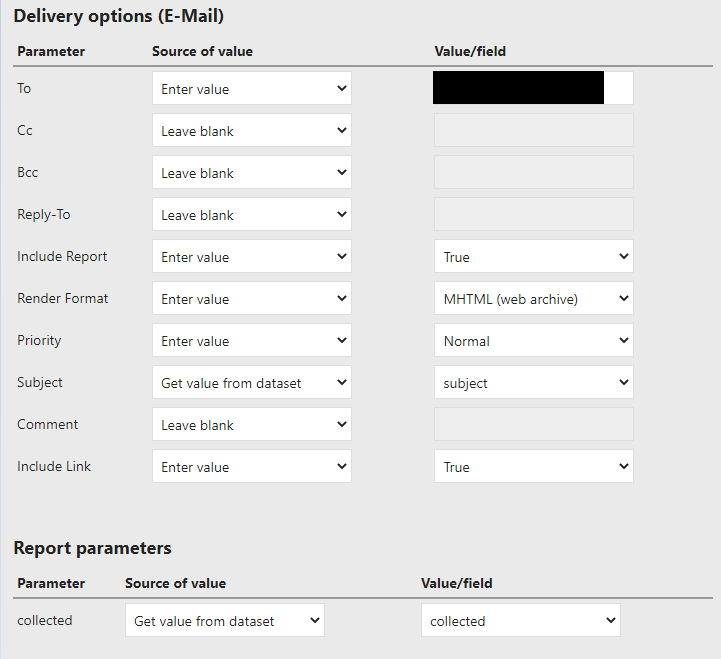 Ssrs 2019 Data Driven Subscription Runs But The Email Is Returning Data From Multiple Records 