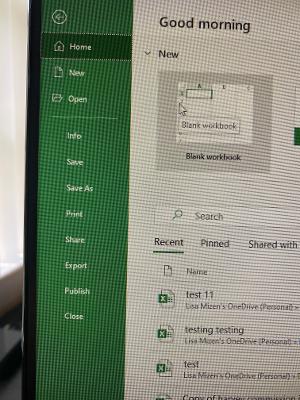 Excel in Windows 10 no 'Save As' button - Microsoft Q&A