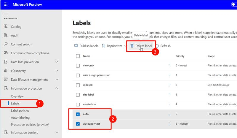 If the auto labeling feature labeled files incorrectly .How to remove all labels from the files ...