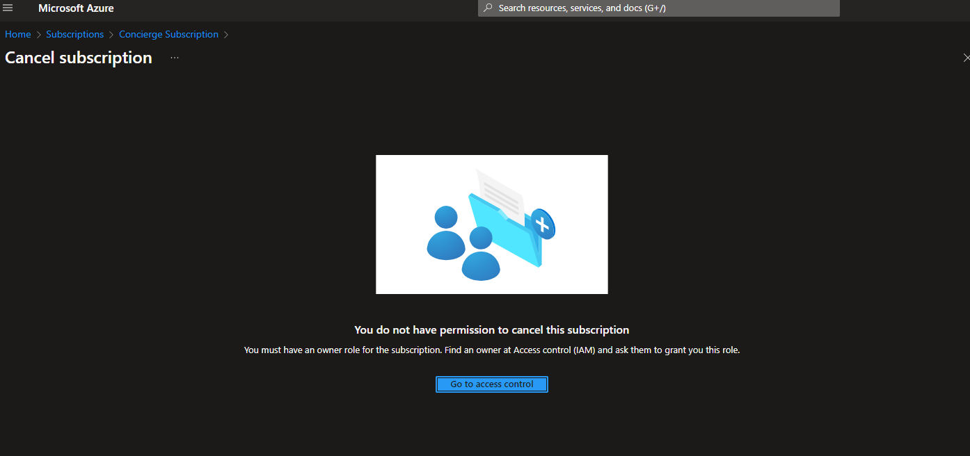 Unable to edit subscription roles - Microsoft Q&A