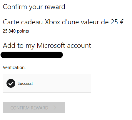 I cant redeem my rewards points - Microsoft Q&A