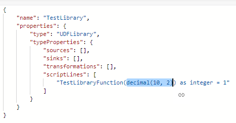 Errors when trying to use decimal type arguments in a Data Flow Library Function - Microsoft Q&A