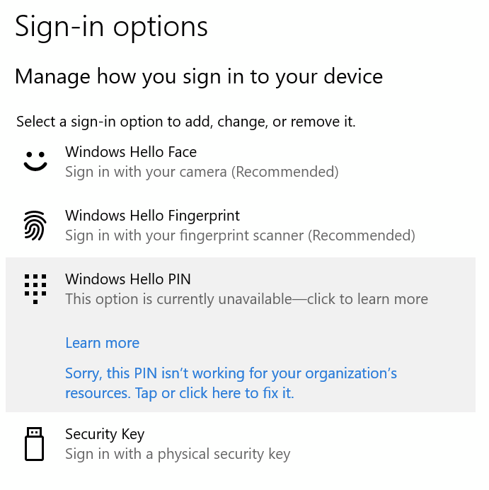 How to disable PIN sign-in in Windows 10? - Microsoft Q&A