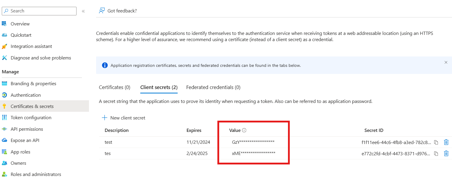 AADSTS7000215 error during refresh token request - Microsoft Q&A