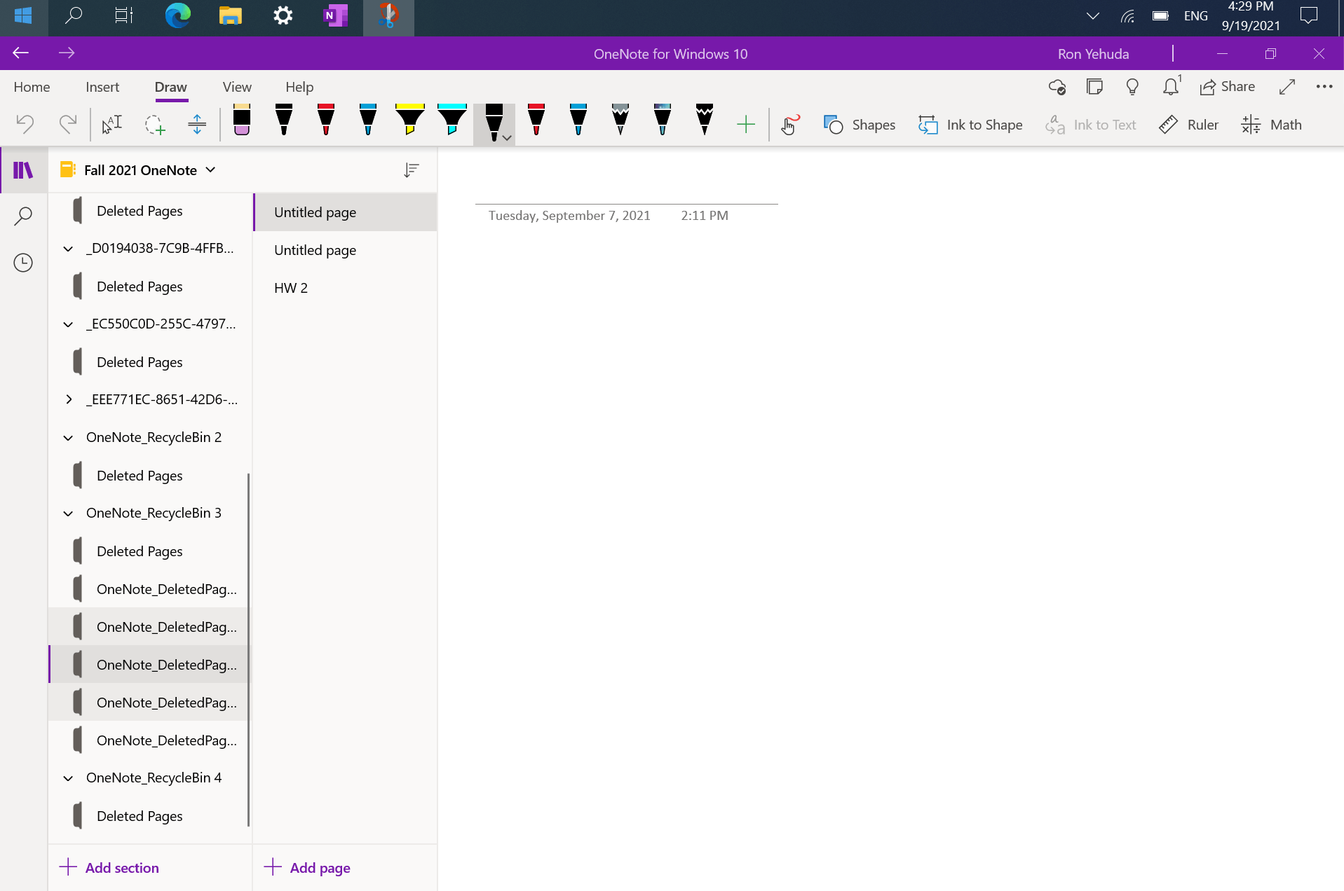 OneNote creating multiple Recycle Bins along as Random Folders to store ...