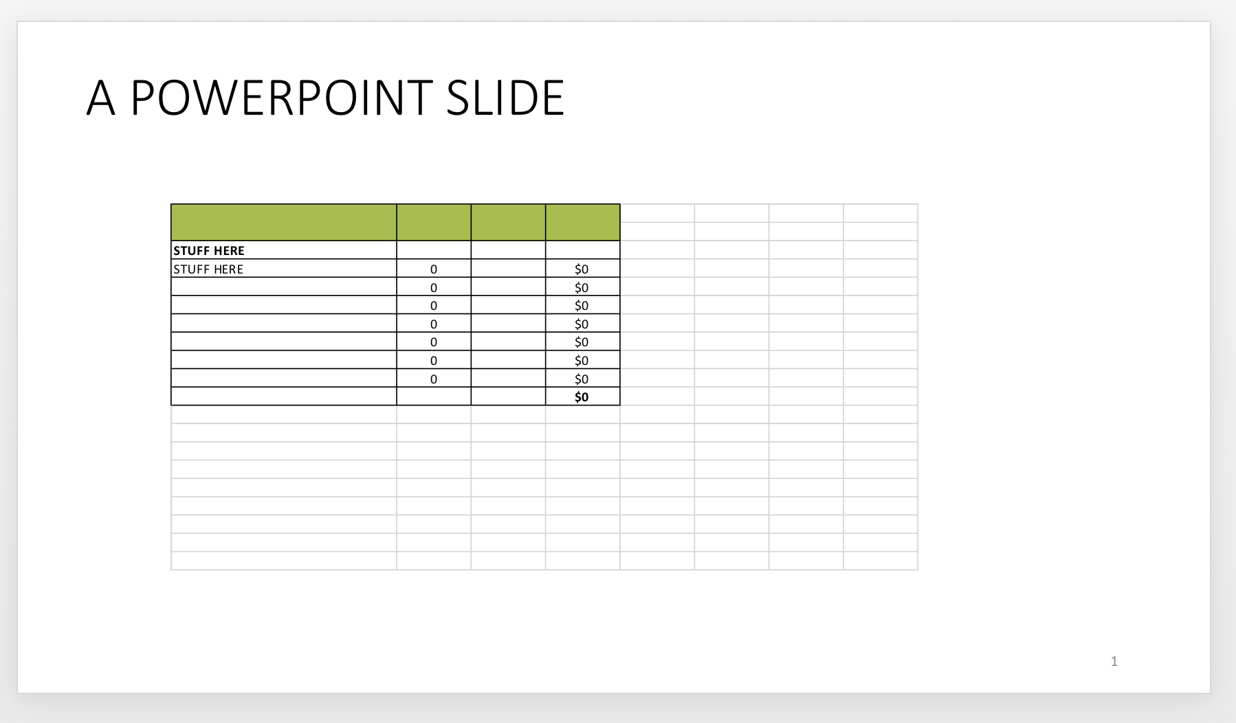 Excel Spreadsheet on a PPT Slide - Microsoft Q&A