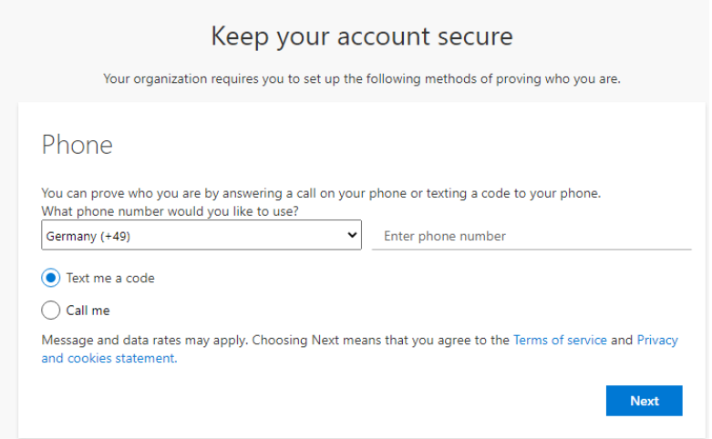 Options to register MFA through app not available - Microsoft Q&A