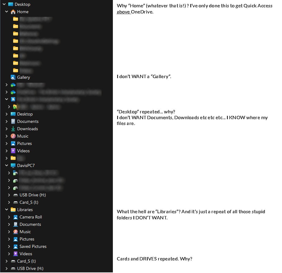 In Windows 11 file explorer navigation pane, how do I move Quick Access pins back to the top of ...