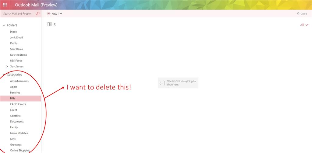 How to delete 'Categories' from Outlook Mail? - Microsoft Q&A