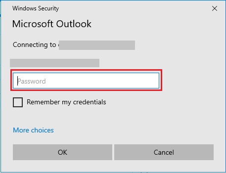 Outlook for Microsoft 365 "Need Password" but does show prompt for Sign ...