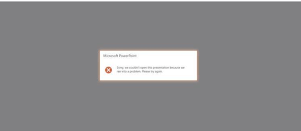 sorry we couldn't open this presentation because we ran into a problem ...