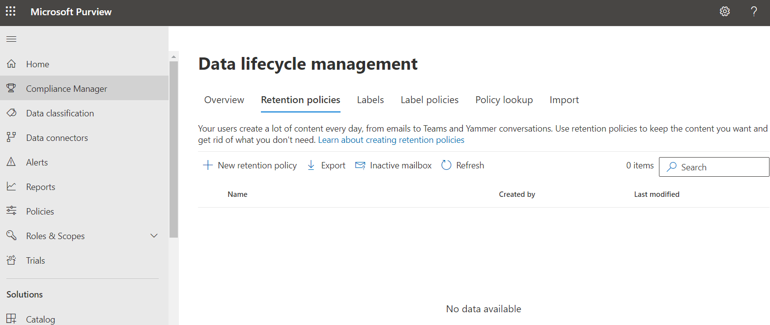Retention policies and email archiving - Microsoft Q&A