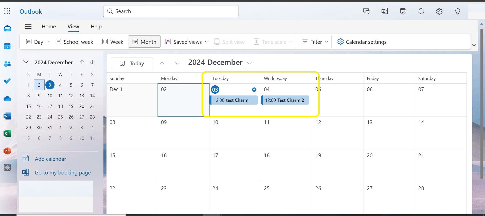 If I add a charm to a shared event in Outlook 365 Calendar, can other ...