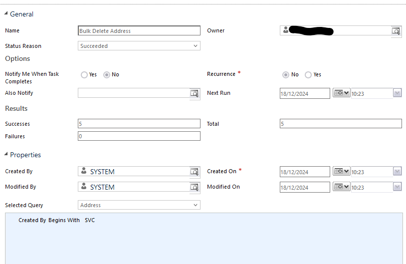Issue With Bulk Delete Via Api Dataverse Microsoft Qanda