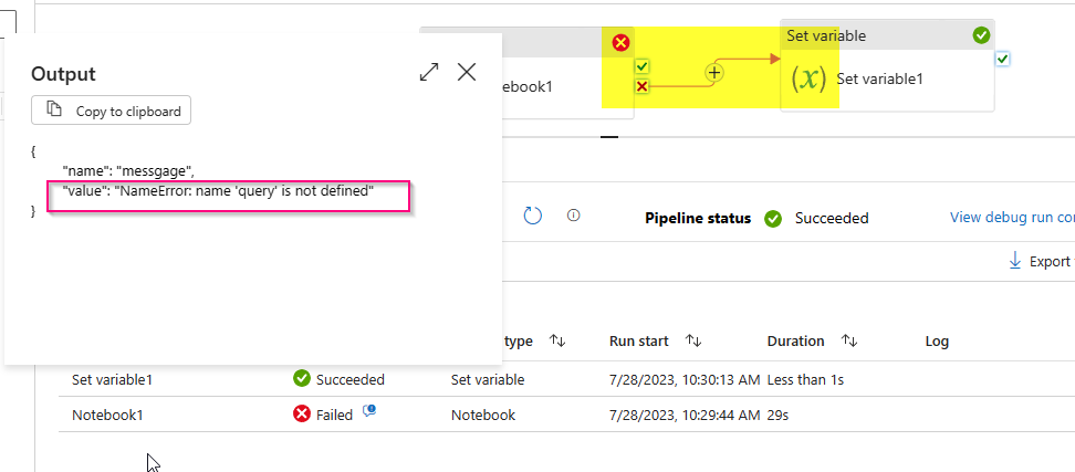 Controlling Notebook Termination on Exception - Microsoft Q&A
