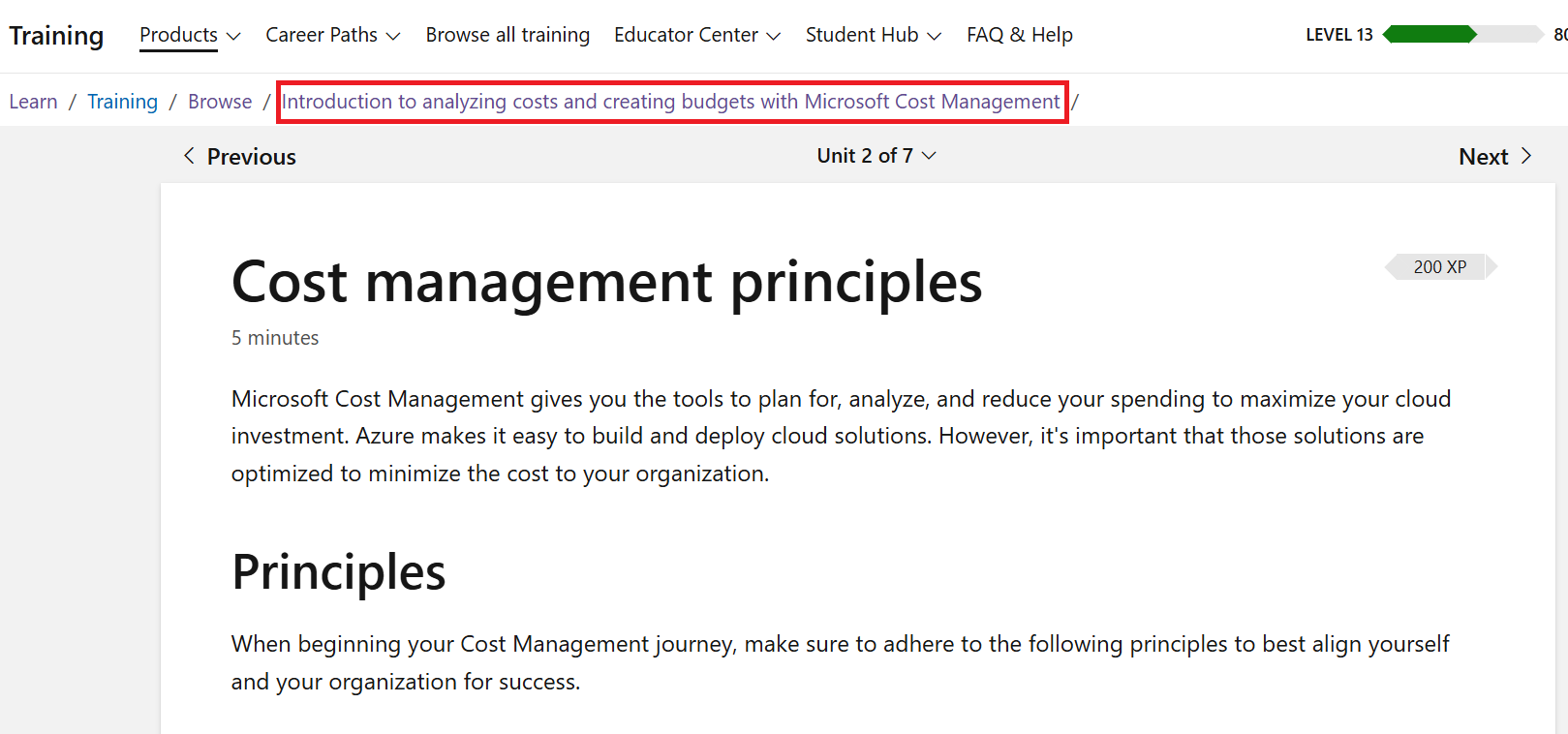 How to know on which Learning path I am right now? - Microsoft Q&A
