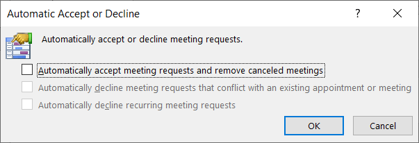 Automatic Accept and Decline - Microsoft Q&A