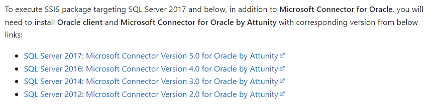 Unable To Successfully Move Data From An Oracle Db To A Ssms Db Microsoft Qanda