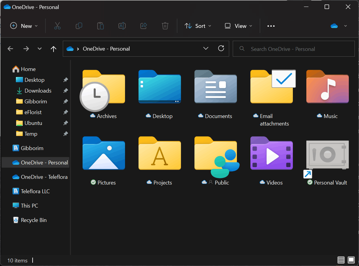 OneDrive Personal Vault icon in File Explorer - Microsoft Q&A