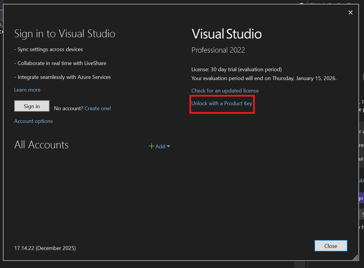 Register Visual Studio 2026 after installation - Microsoft Q&A
