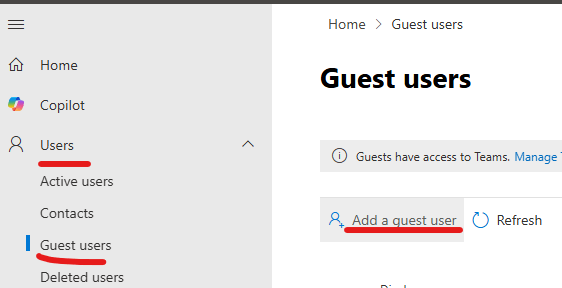 how do i add a external user in the tenant URGENT - Microsoft Q&A
