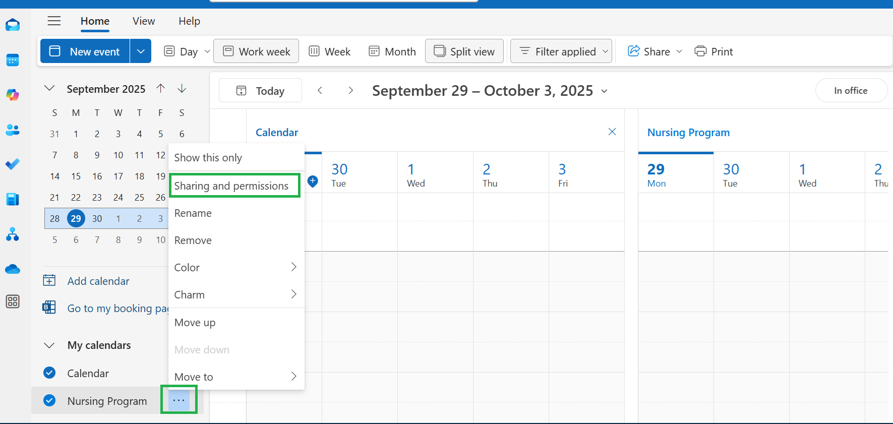 Can I create a calendar to share with my department? - Microsoft Q&A