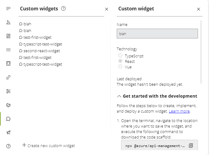 Issue With Duplicating Custom Widgets In Azure Api Management Developer Portal Microsoft Qanda