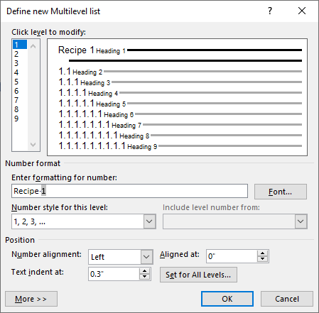 Caption numbering in Microsoft Word - cannot make a space between the ...