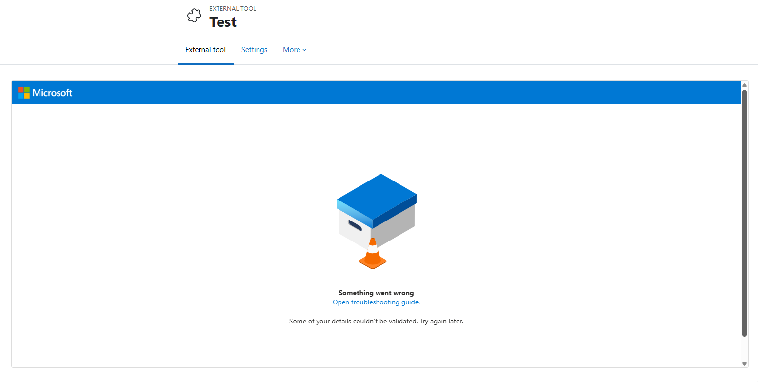 Issues connecting Moodle to the Microsoft 365 LTI - Microsoft Q&A