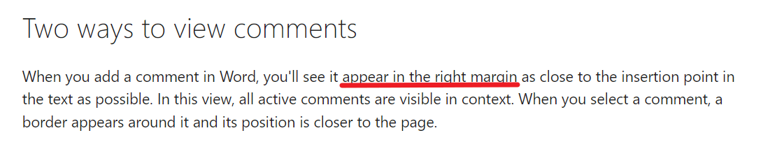 Microsoft Word comments in two columns - Microsoft Q&A