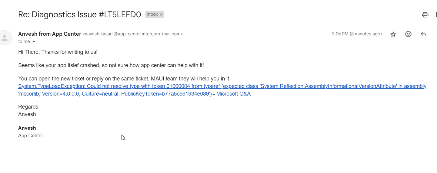 System.TypeLoadException: Could not resolve type with token 01000004 ... System.TypeLoadException: Could not resolve type with token 01000004 ...