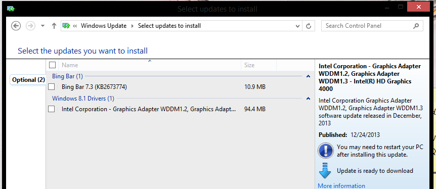 DO NOT DOWNLOAD INTEL HD 4000 GRAPHICS DRIVER UPDATE FROM WINDOWS ...