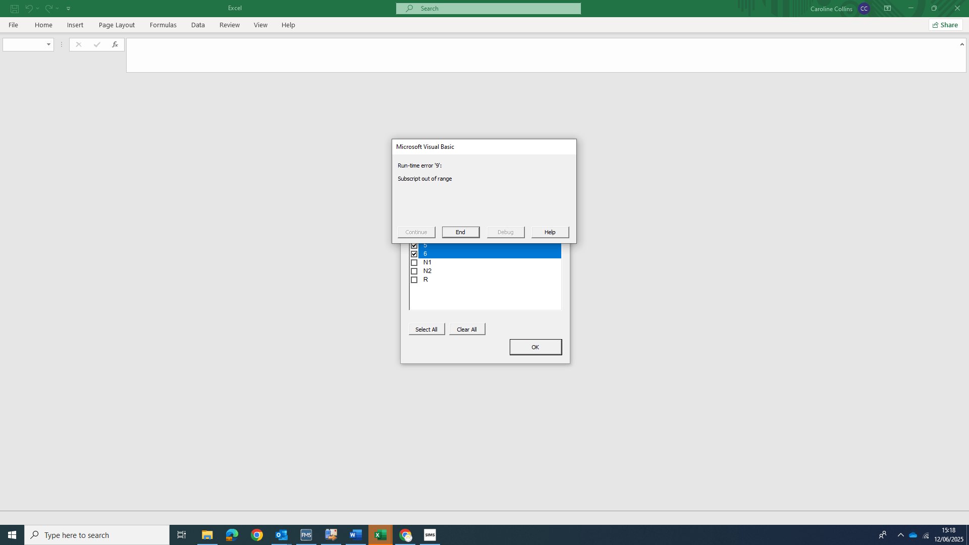Excel: Run-Time Error 9 Subscript Out of Range - Microsoft Q&A
