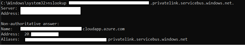 Event Hub Namespace Not Resolving With Private Endpoints Private Ip