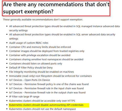 The Recommendation Named Kubernetes Clusters Should Disable Automounting Api Credentials” Does