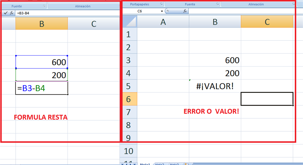 Error al hacer resta en excel - Microsoft Q&A