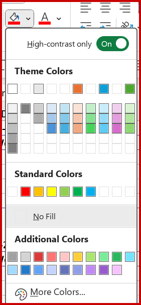 High Contrast Colors not working - Microsoft Q&A