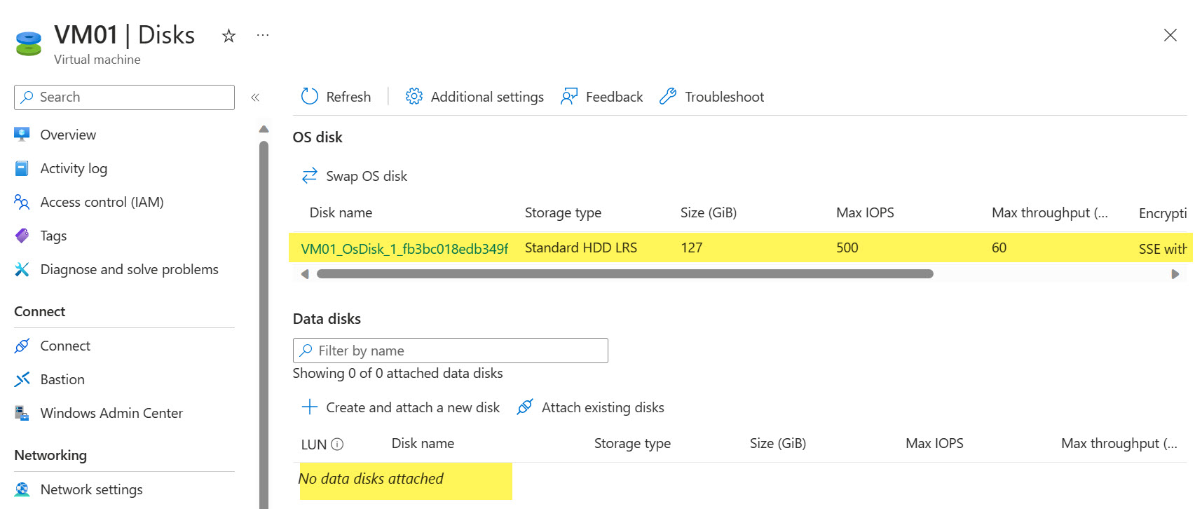 Data disk in Linux not showing in Azure portal - Microsoft Q&A