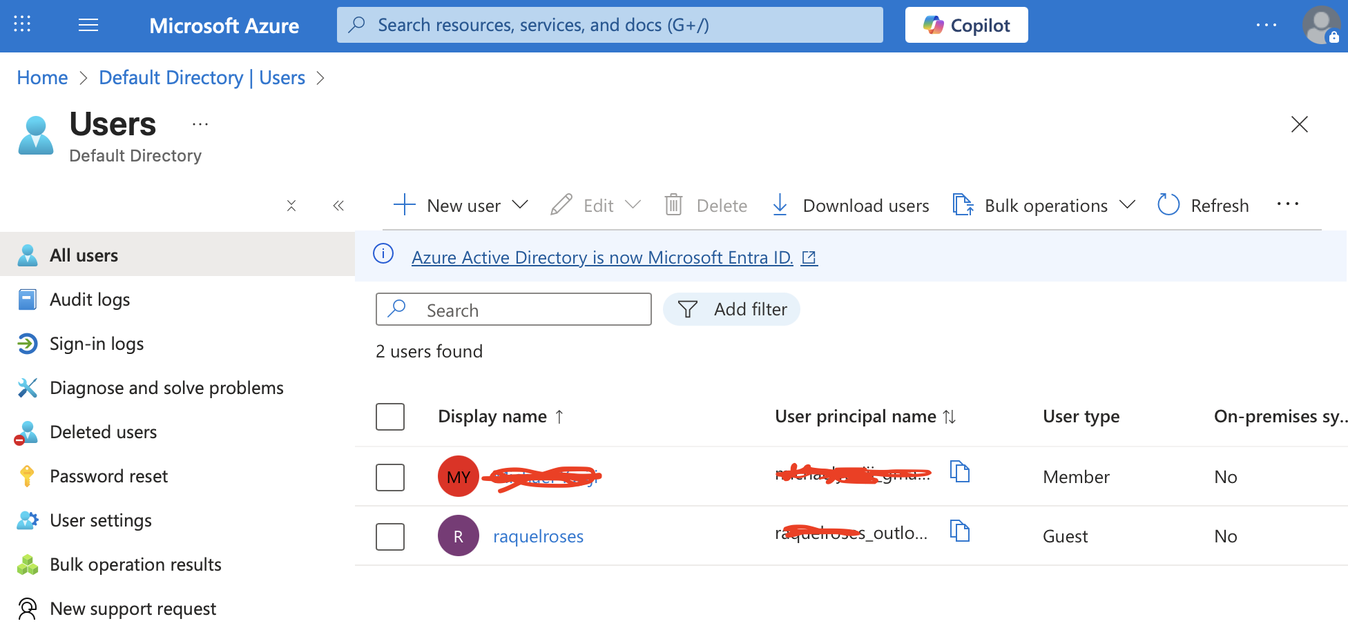 Lost access to azure devops organisation and projects after changing organisation settings ...