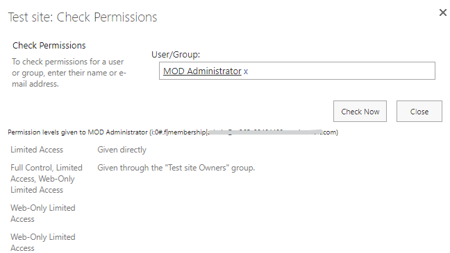 SharePoint permission issues - Microsoft Q&A