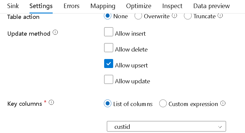 Schema Drift Issue In Dataflow With Sink Delta Microsoft Qanda