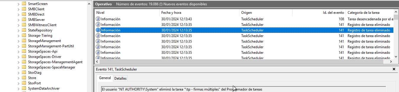 Scheduled Tasks being deleted by NT AUTHORITY\System - Microsoft Q&A