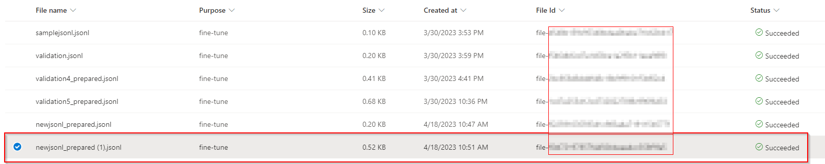 Fine Tuning upload error issues - Microsoft Q&A