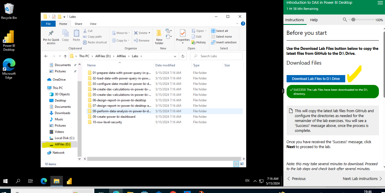 Cannot access DAX definitions in this lab - Microsoft Q&A