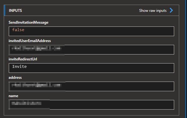 How to fix "message": "Property ccRecipients in payload has a value that does not match schema ...